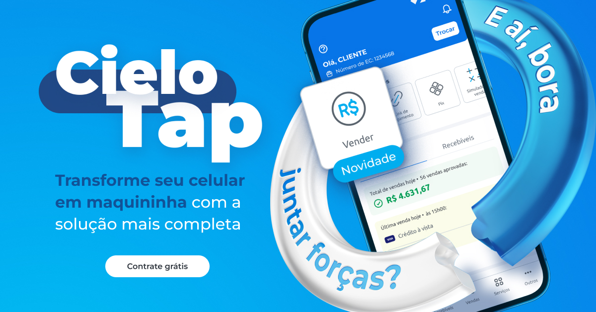 Cielo Tap - Transforme seu celular em máquina de cartão