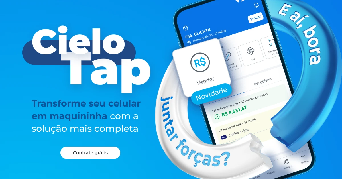 Cielo Tap - Transforme seu celular em máquina de cartão